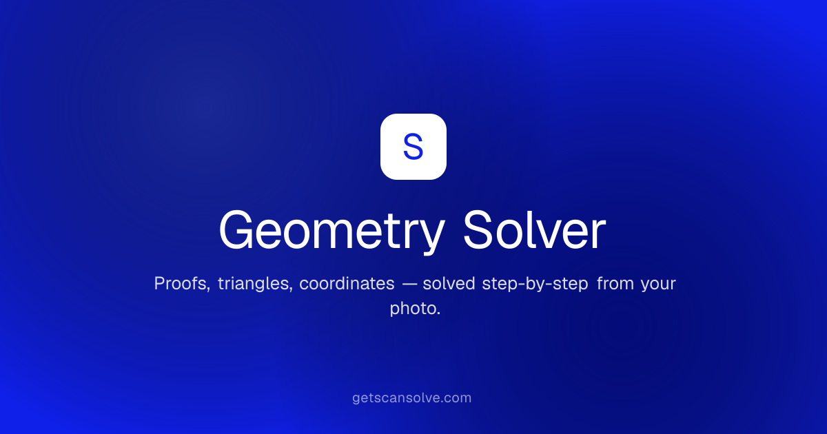 Free Geometry Problem Solver — Step-by-Step Proofs